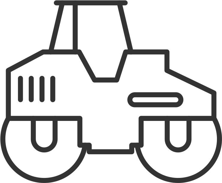 Compactors And Rollers Icon - Compactor Clipart - Full Size Clipart ...