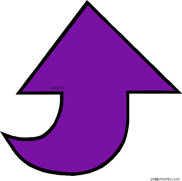 Purple Clipart Arrow Sign - Png Download - Full Size Clipart (#1591308 ...