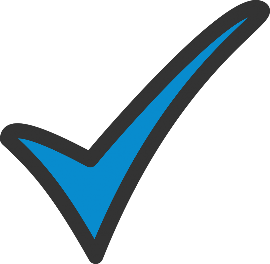 Blue Tick Svg Clip Arts 600 X 587 Px - Png Download - Full Size Clipart ...