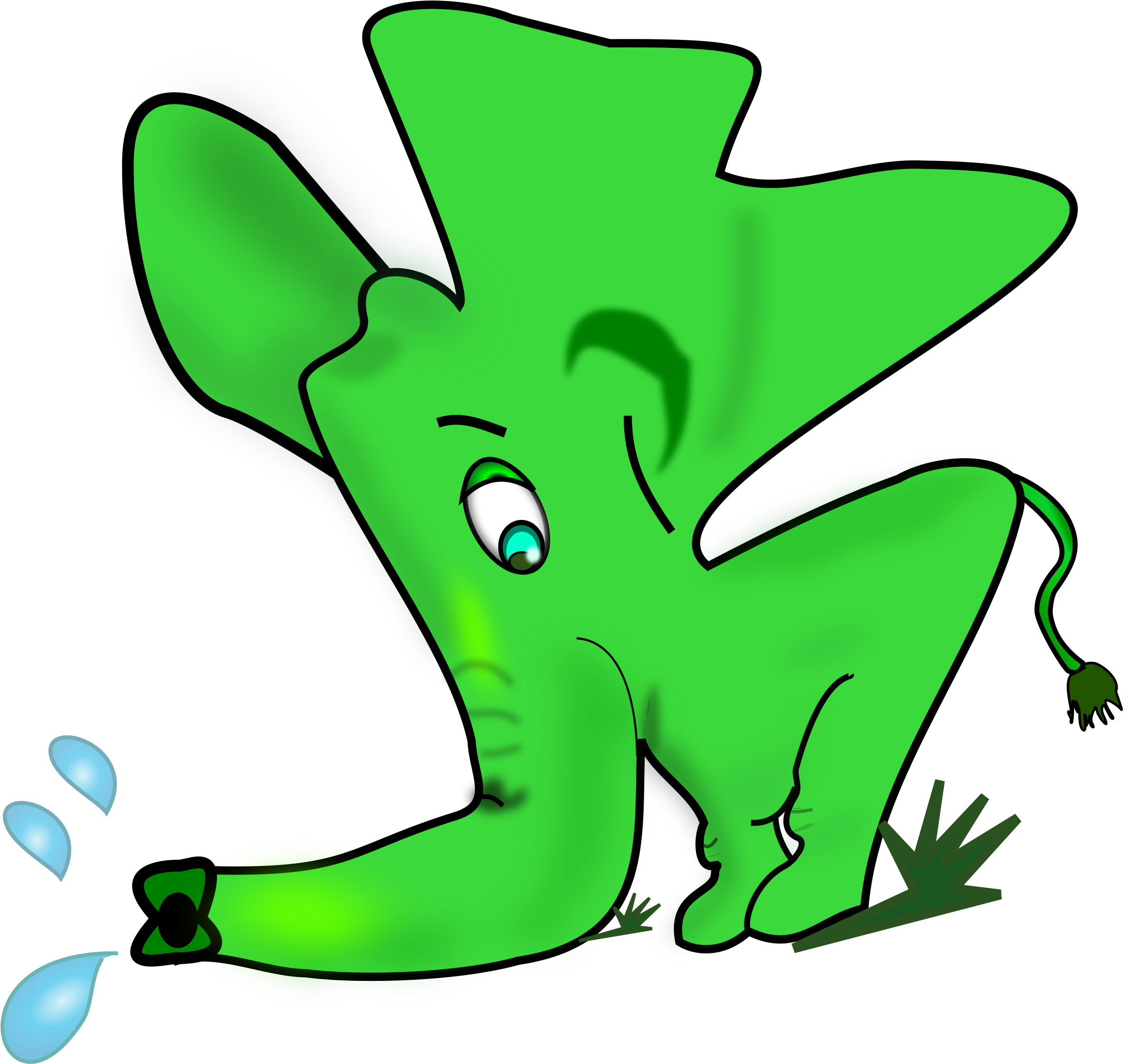Download Elephant Clipart, Vector Clip Art Online, Royalty Free - Cute ...