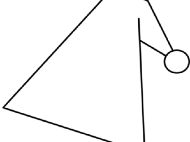 Download Triangle Clipart Hat - Line Art - Png Download (#166474 ...