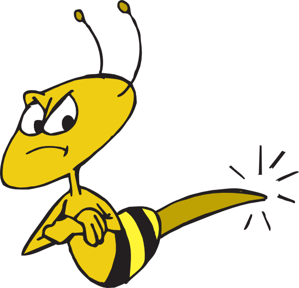 Mean Bee Clipart - Mean Bee Clip Art - Png Download - Full Size Clipart ...