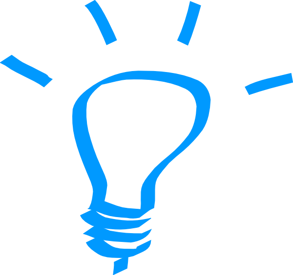 Blue Light Bulbs Idea Clipart - Full Size Clipart (#1605917) - PinClipart
