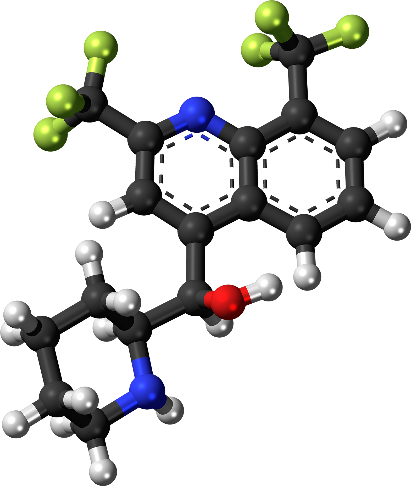 Download -mefloquine Molecule Ball - Amine Compounds (chemical ...