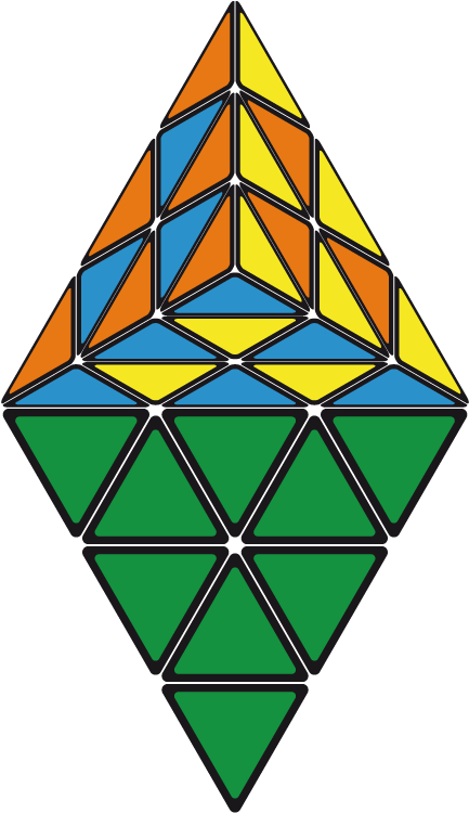 Pretty Patterns Pyraminx - Pyraminx Clipart - Full Size Clipart ...