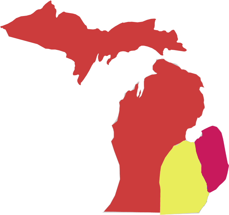 More - Michigan Map Clipart - Full Size Clipart (#1620567) - PinClipart