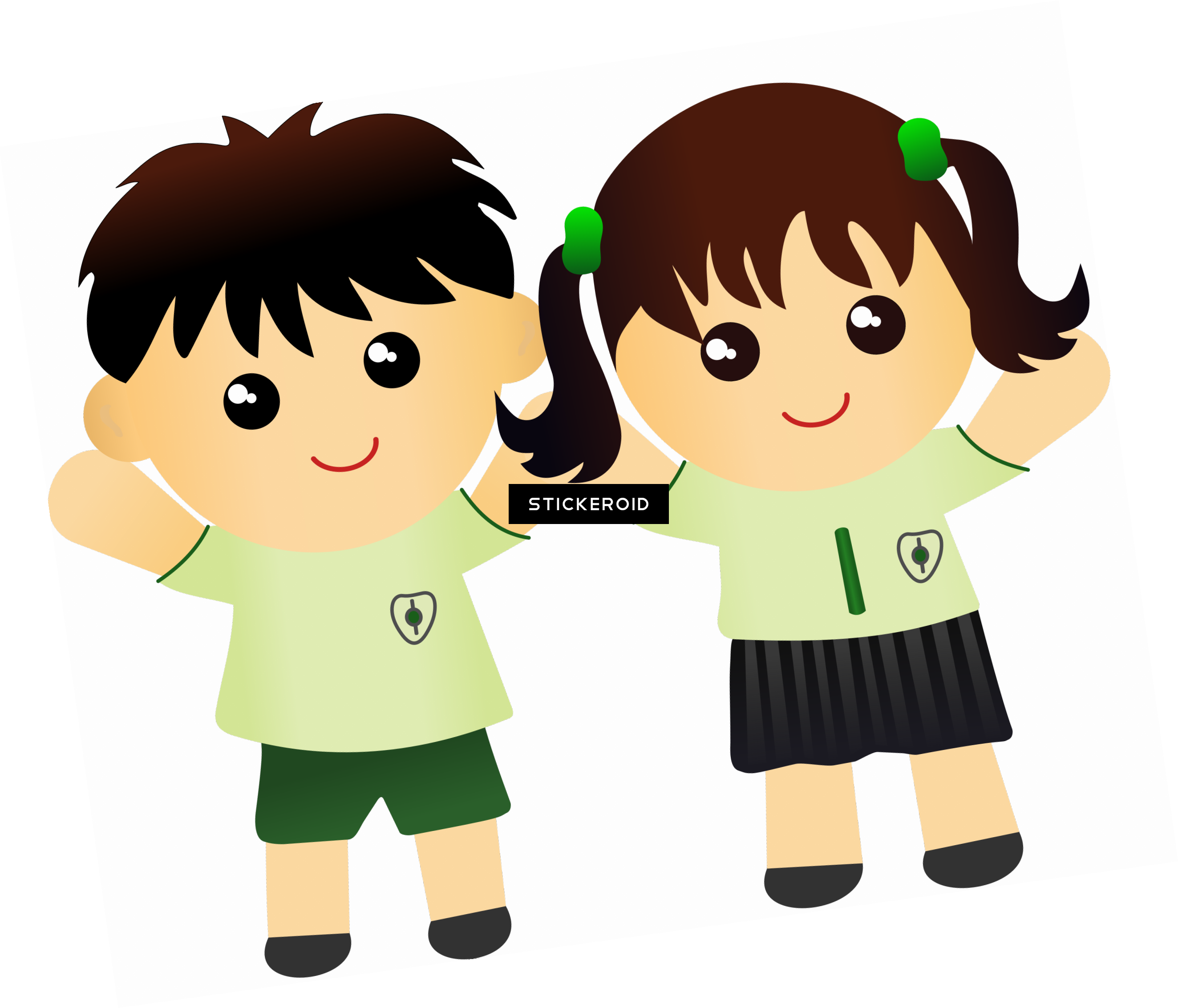 Download Cute Kids - Clip Art Boy And Girl - Png Download (#1620858 ...