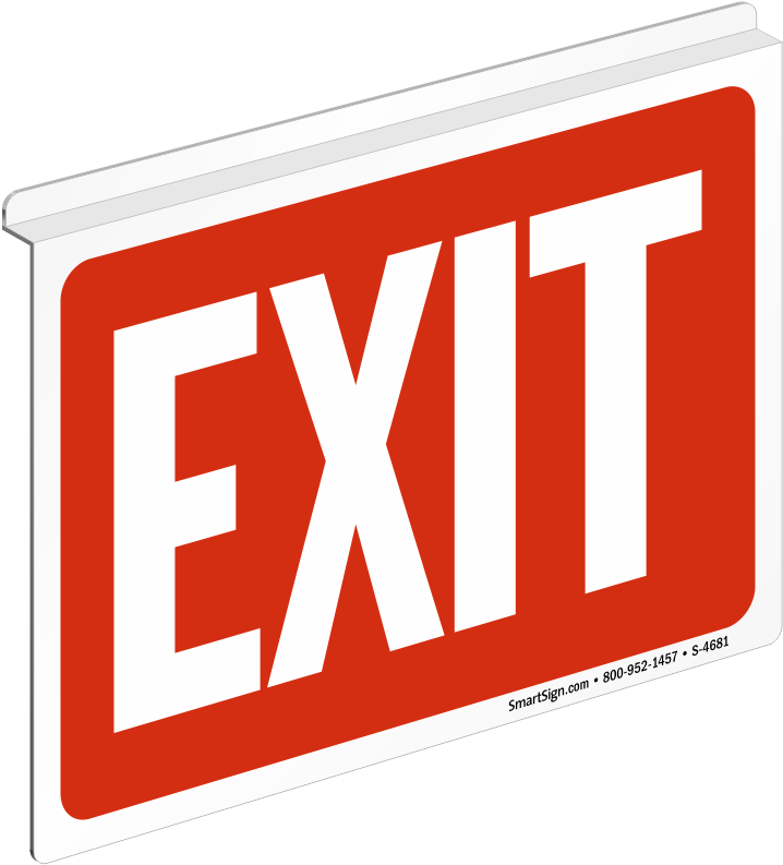 Z Sign For Ceiling - Exit Sign Clipart - Full Size Clipart (#1623771 ...