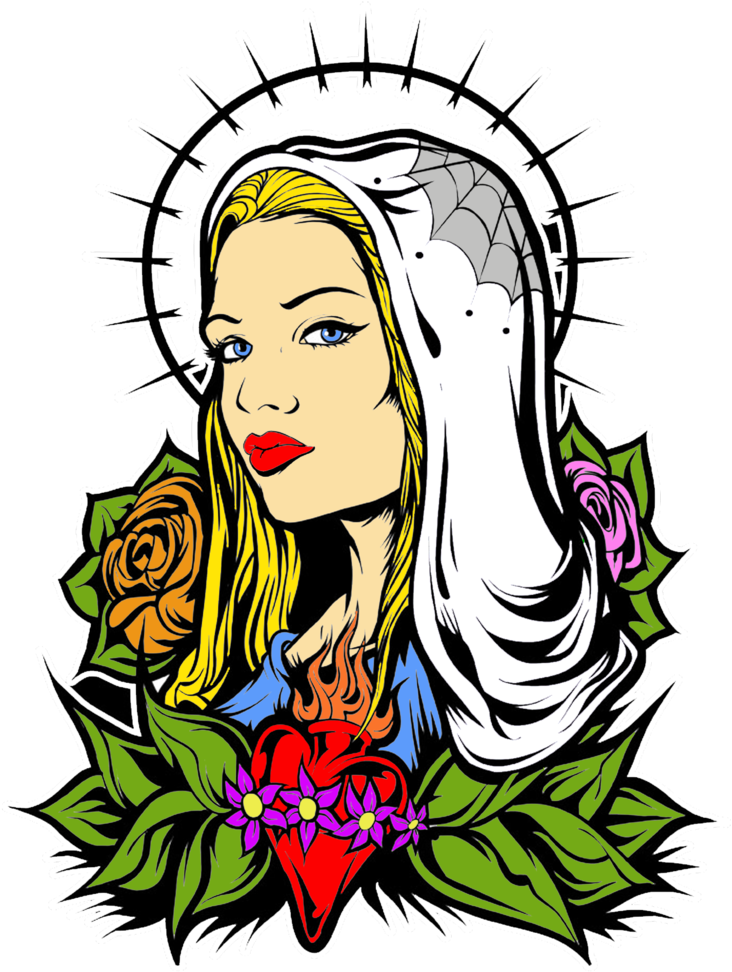 Sacred Heart - Virgin Mary Clipart - Full Size Clipart (#1625323 ...
