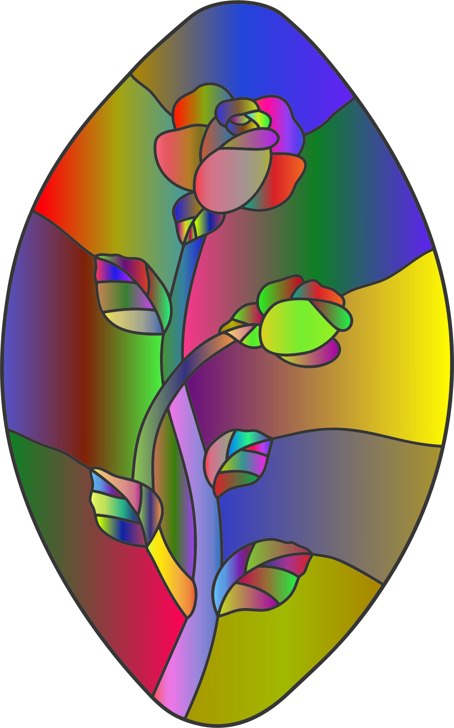 Big Image - Stained Glass Clipart - Full Size Clipart (#1628162 ...