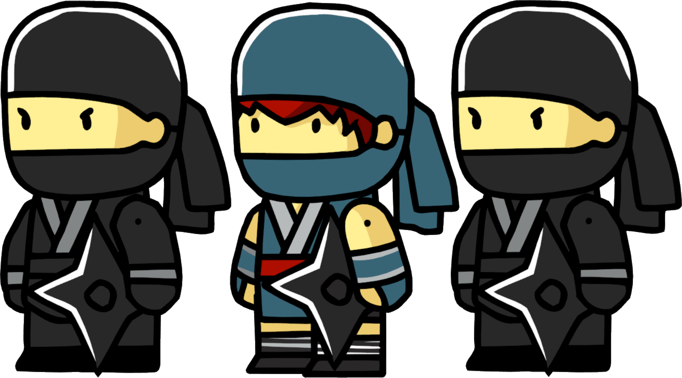 Png Photo, Ninja, Clip Art, Ninjas, Illustrations - Scribblenauts Ninja ...