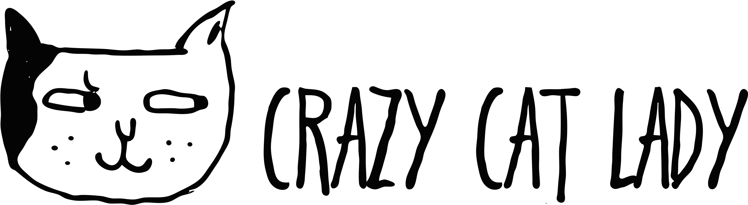 Crazy Cat Lady Logo Clipart - Full Size Clipart (#1643663) - PinClipart