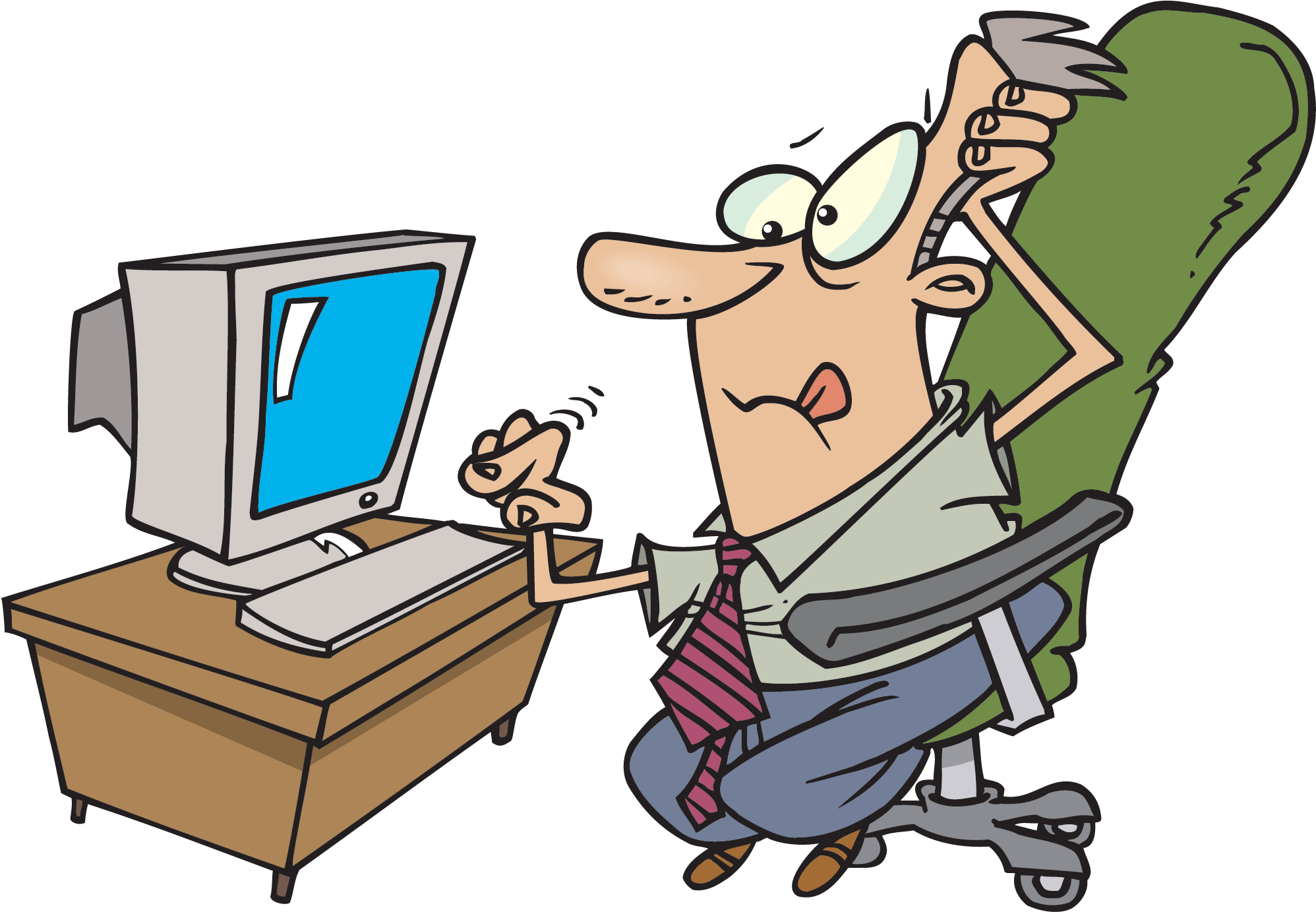Digital Literacy - Problem Cartoon Clipart - Full Size Clipart ...