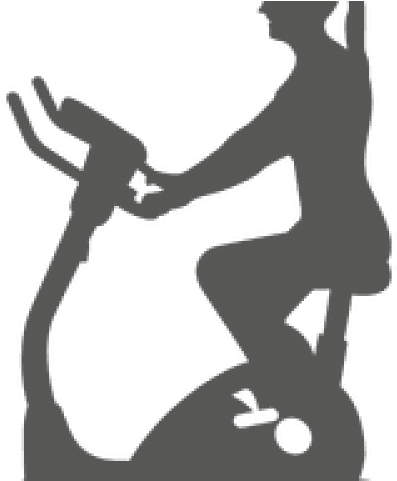 Exercise Bike Clipart Transparent - Exercise Equipment Silhouette Png ...