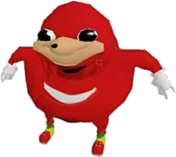 Ugandan Knuckles Transparent Png - Do U Know Da Wae Clipart - Full Size ...