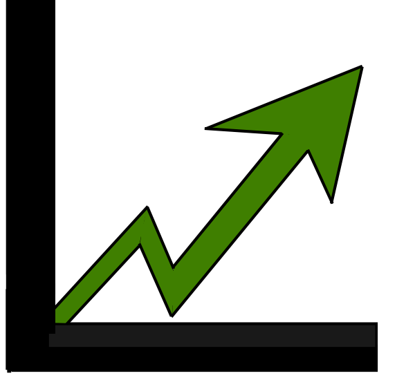 Green Profit Arrow Outline 4 Clip Art - Clip Art - Png Download - Full ...