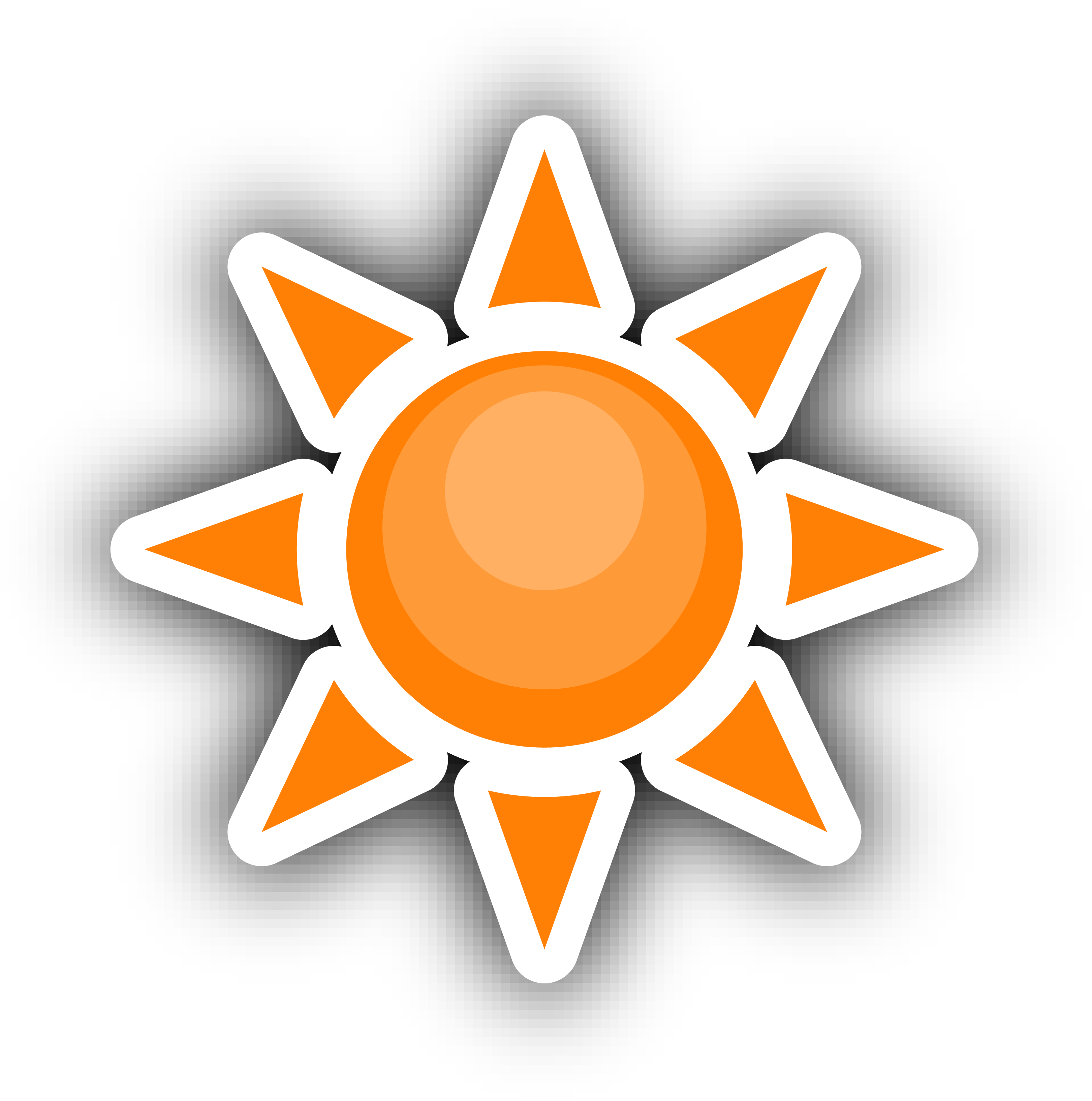 Paper Sun Sticker Transprent - Sun Dots Clipart - Full Size Clipart ...