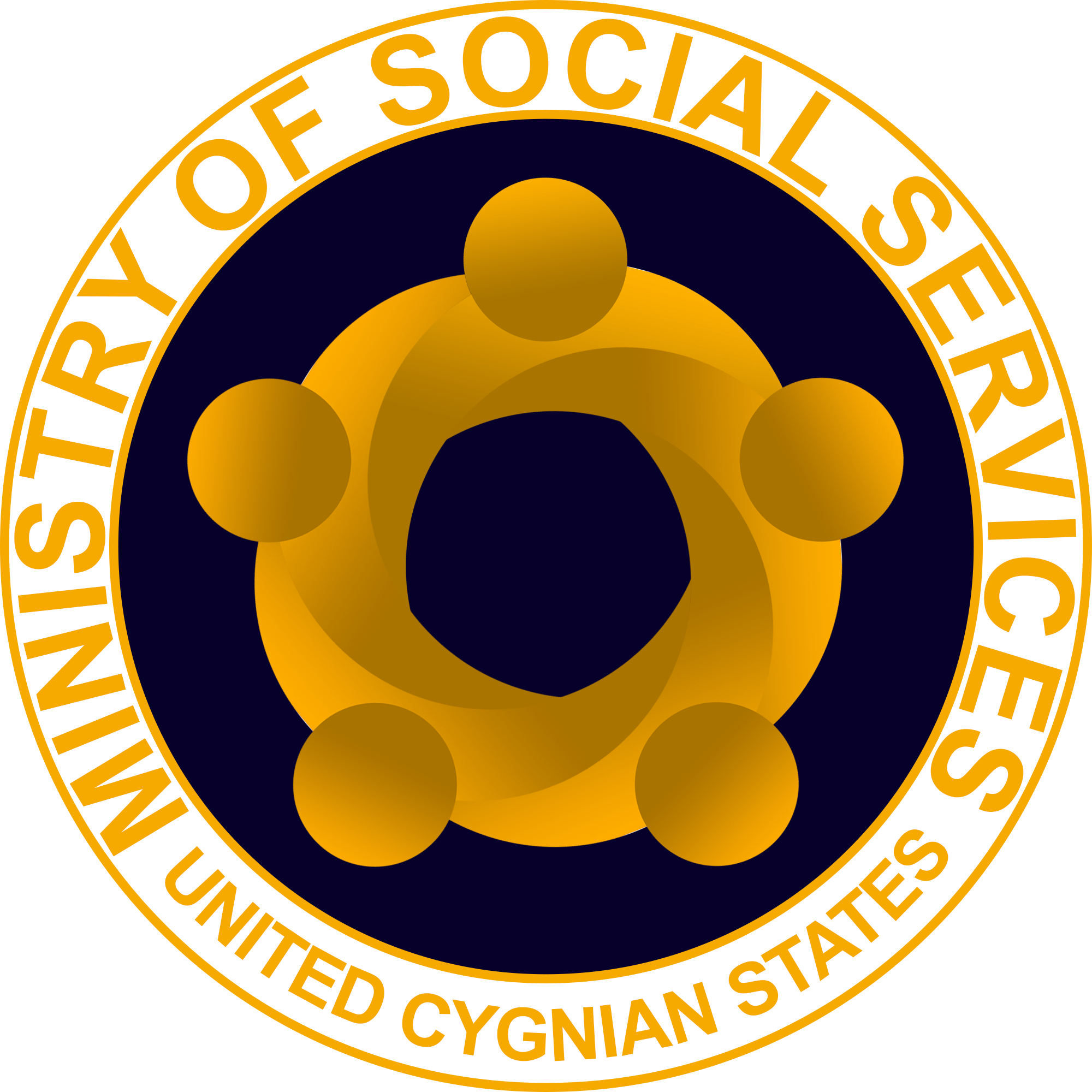 Seal Of The Cygnian Ministry Of Social Services - Karate Clipart - Full ...