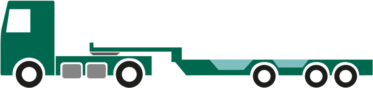 2 3 Axle Semi-low Loader - Low Loader Art Clipart - Full Size Clipart ...