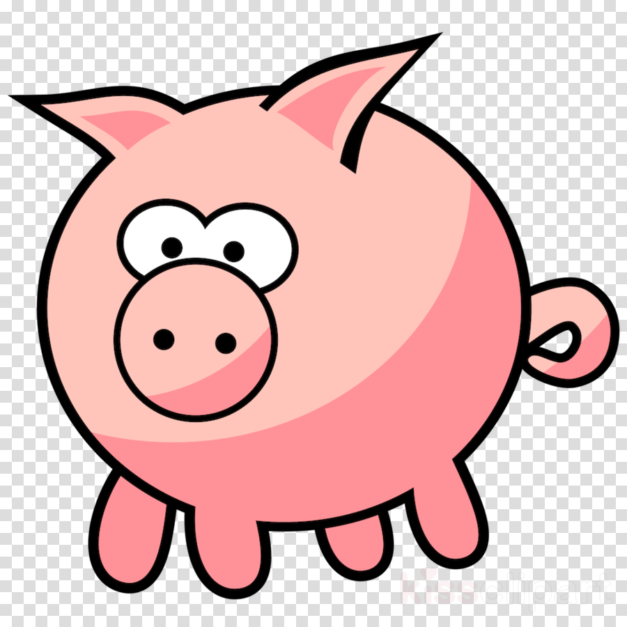 Farm Animals Clipart Livestock Clip Art - Cartoon Pig Png Transparent ...