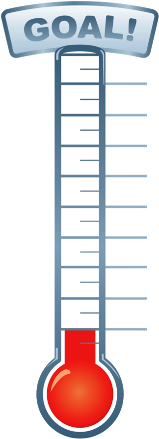 Download Fundraising Png Image - Clip Art Goal Setting Thermometer ...