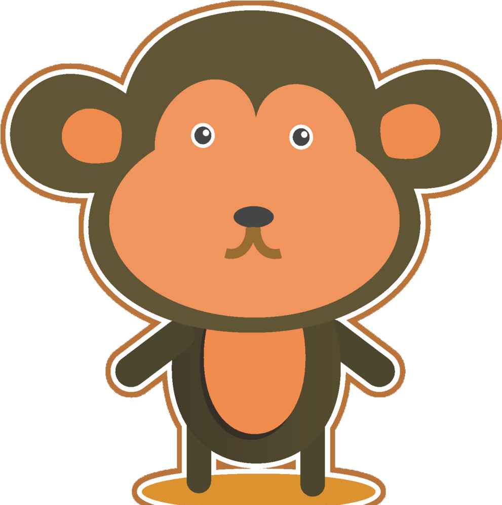 Cartoon Monkey Clip Art - Monkey - Png Download - Full Size Clipart ...