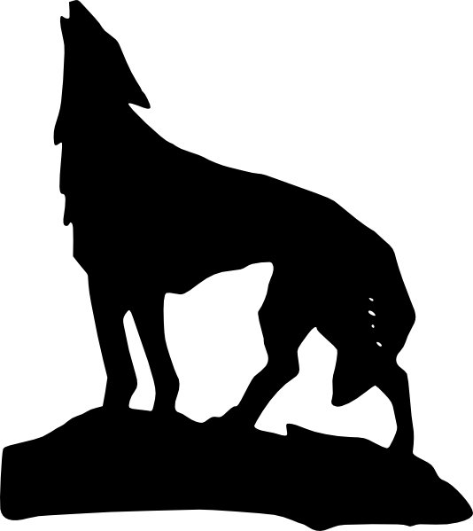 Download Clip Art At Clker - Wolf Howling Black Clipart - Png Download ...