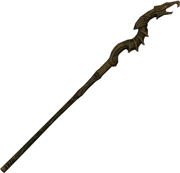 Staff Of Lightning Bolts - Magical Staff Clipart - Full Size Clipart ...