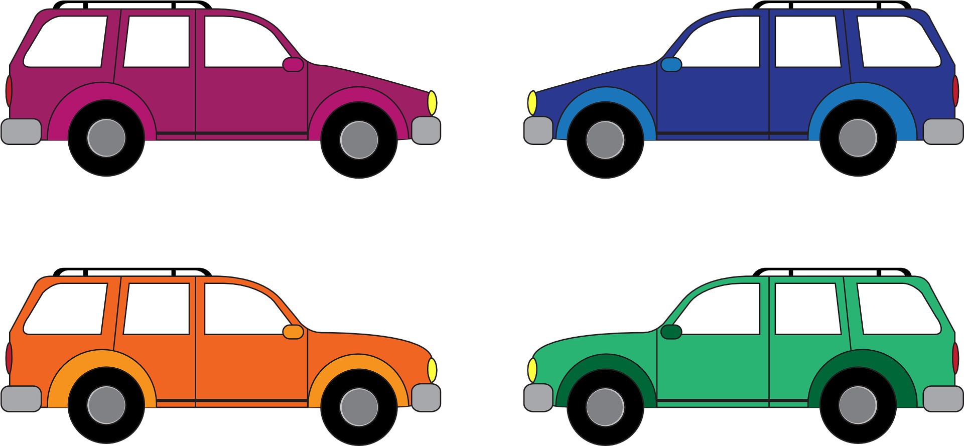 Cars Colorful Vehicles Road Transportation Free Photo - Araba Resmi ...