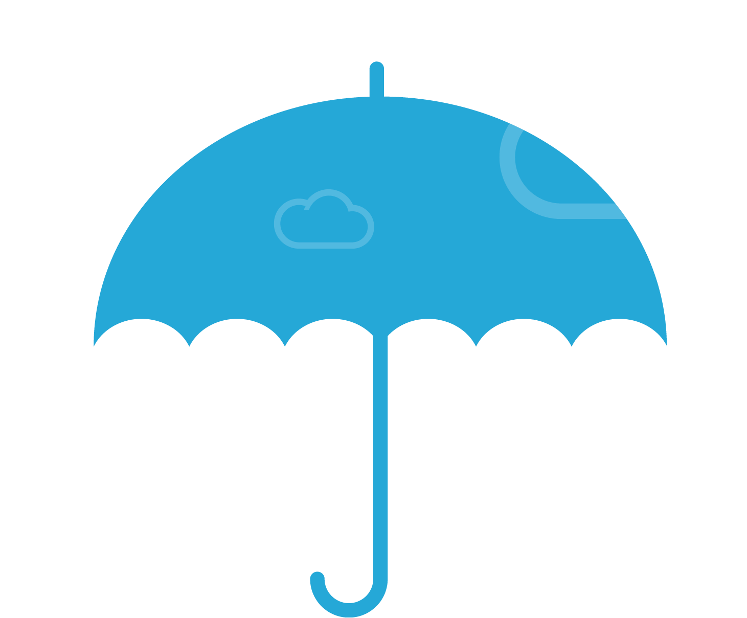 Arcserve Udp - Silhouette Umbrella Icon Transparent Background Clipart ...