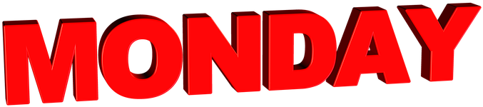 Monday Calendar Cliparts 8, Buy Clip Art - Png Download - Full Size ...