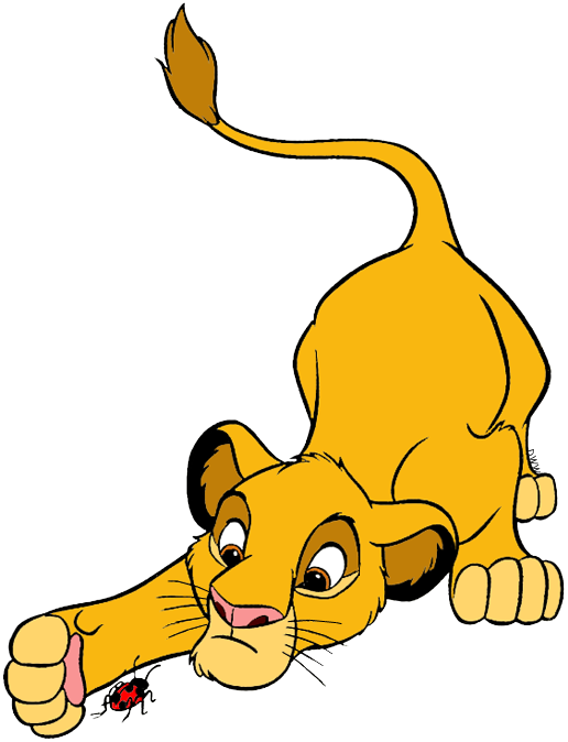 New Simba Examining An Insect - Simba Clipart - Full Size Clipart ...