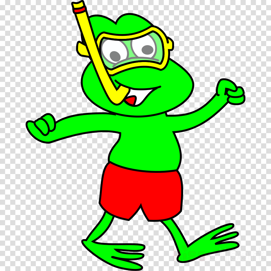 Download Swimming Frog Clipart Frog Clip Art - Diver Frog Twin Duvet ...