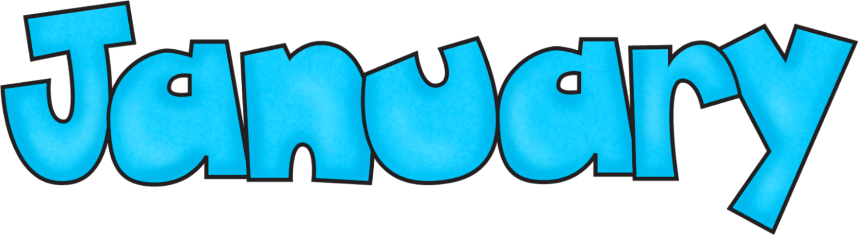 January Word Clipart - Png Download - Full Size Clipart (#1742248 ...