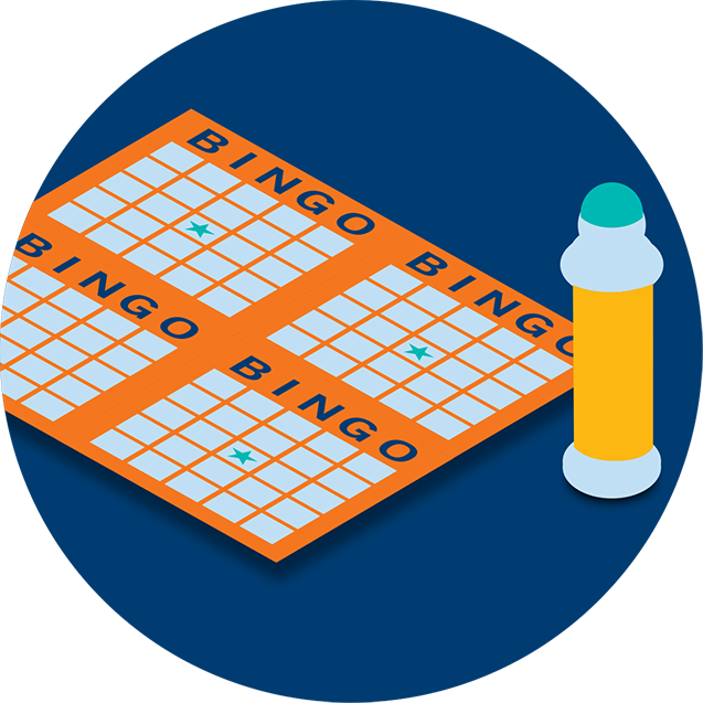 Bingo Cards Next To A Dauber - Bingo Clipart - Full Size Clipart ...