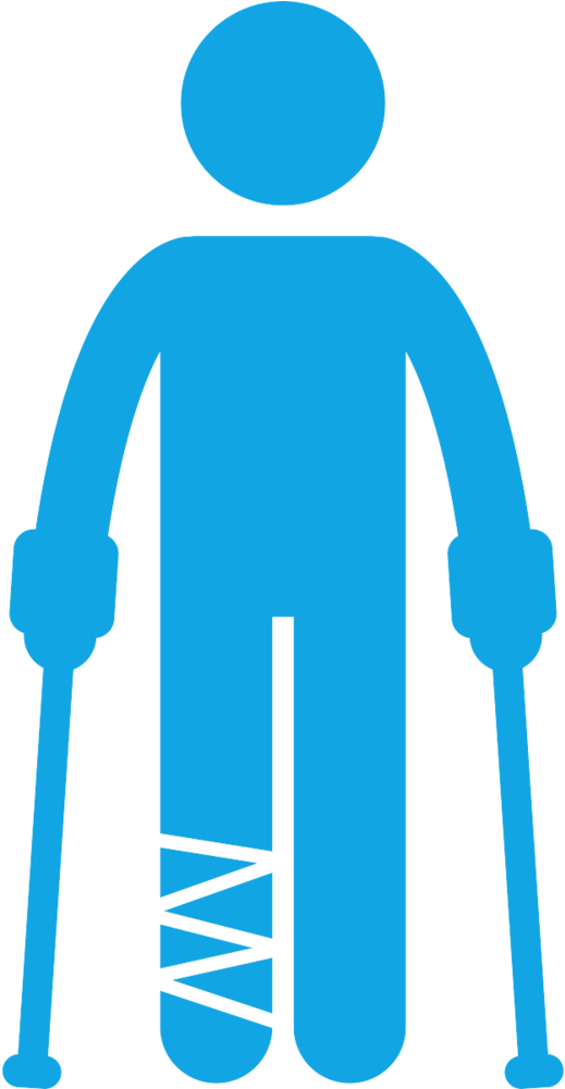 Accidents And Injuries - Leg Injury Icon Clipart - Full Size Clipart ...