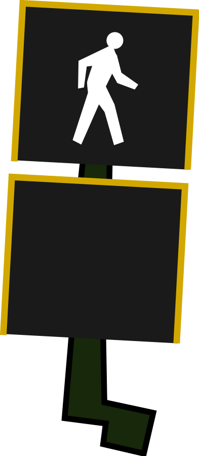 Cross Walk Clipart Clipground Distracted Pedestrian - Crosswalk Light ...