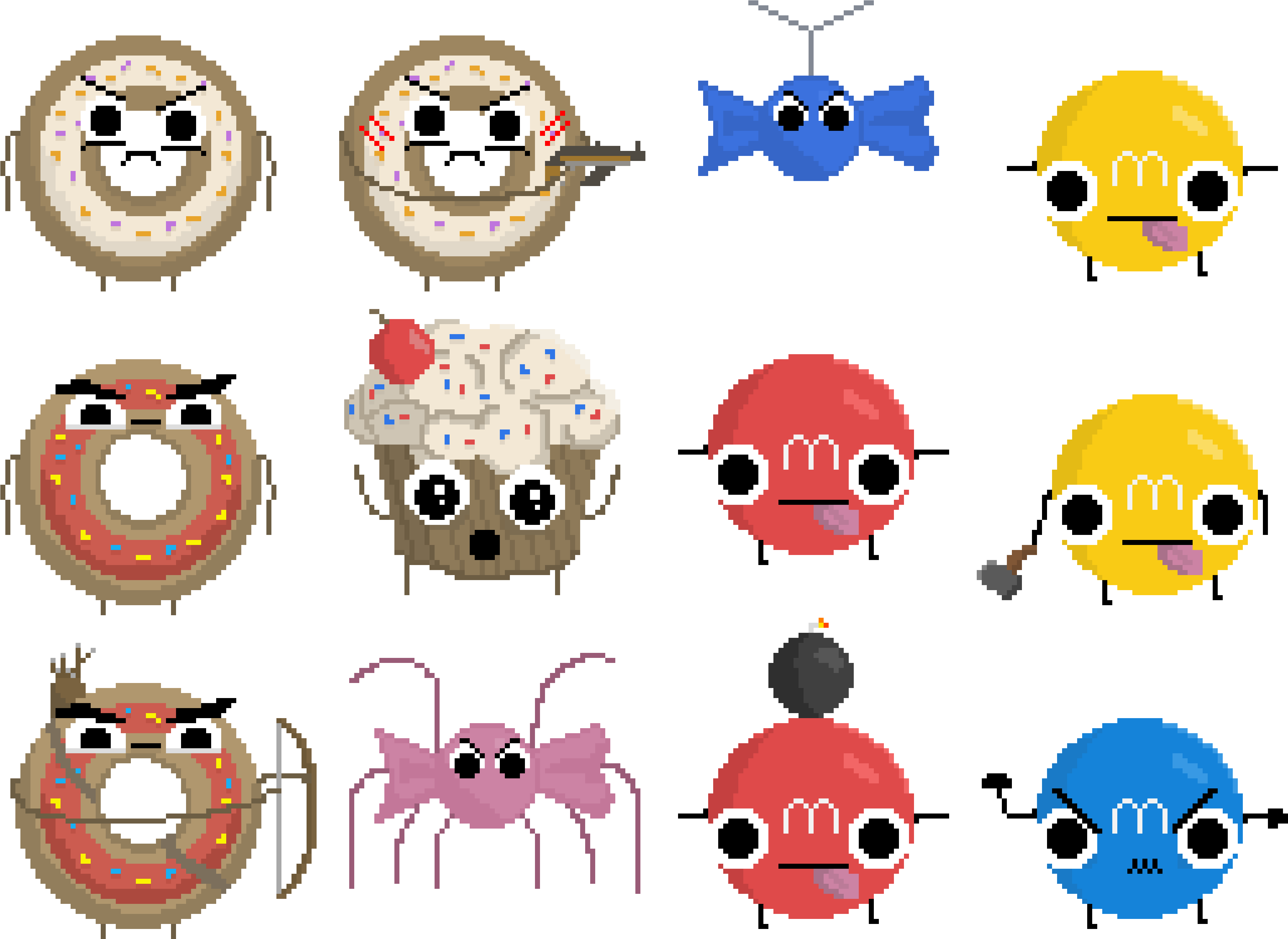 Characters/enemies For An App I'm Working On Clipart - Full Size ...