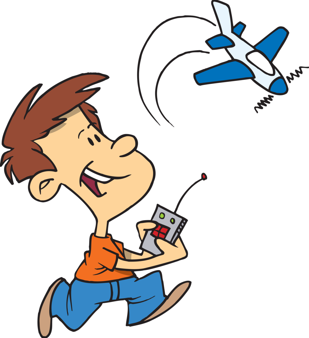 Download Remote Control Plane Cartoon Clipart (#1776039) - PinClipart