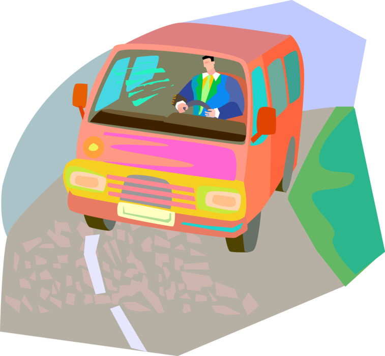 Png Download Driver Drives Image Illustration Of Motorist - Van Clipart ...