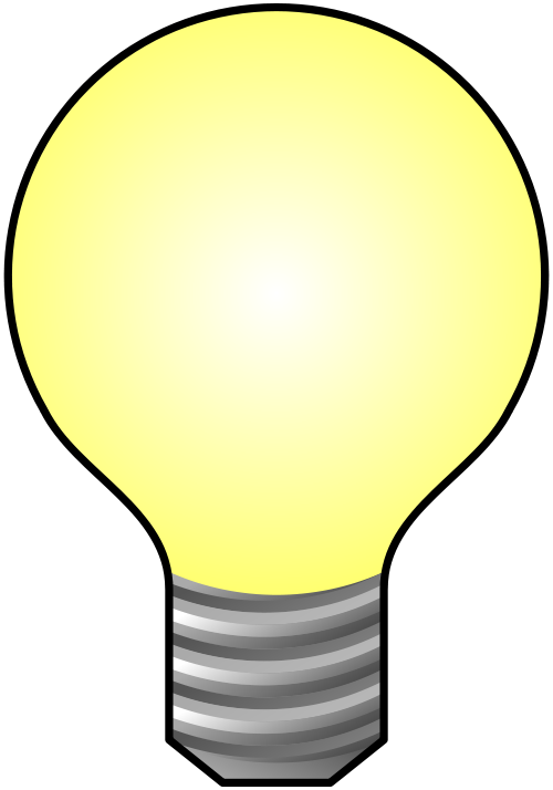Download File Bulb Icon Svg Wikimedia Commons This - Transparent ...