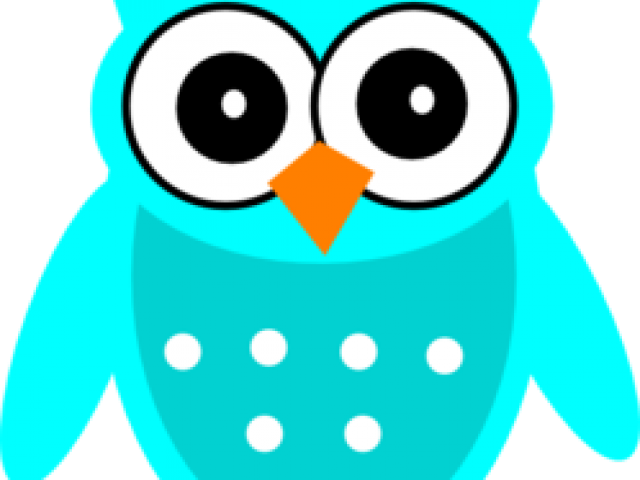 Download Turquoise Clipart Turquoise Owl - Orange Owl Clipart - Png ...
