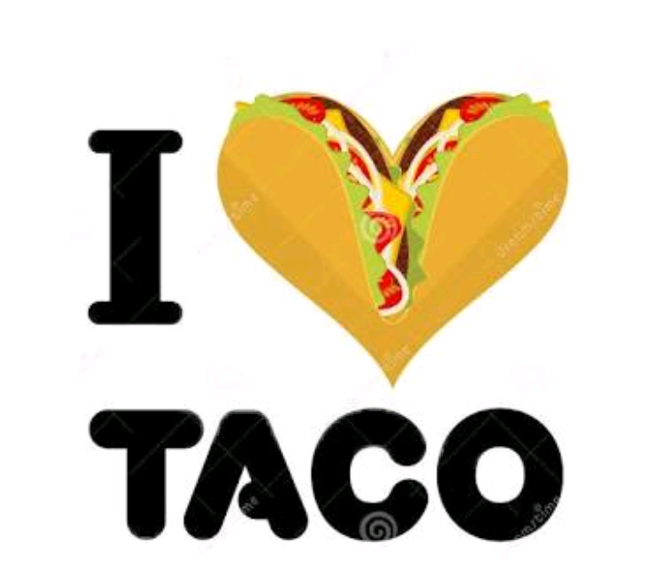 Tacos Sticker - Heart Taco Clipart - Full Size Clipart (#1787476 ...