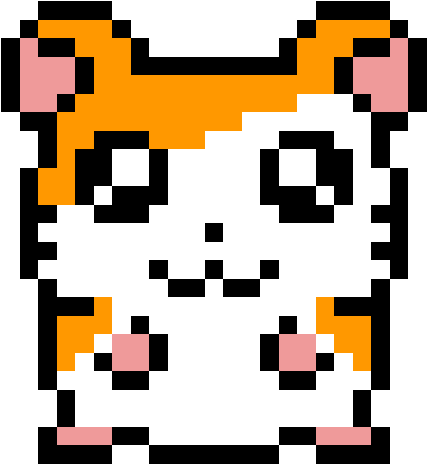 Pixel Hamster - Pixel Art Hamster Clipart - Full Size Clipart (#1792747 ...