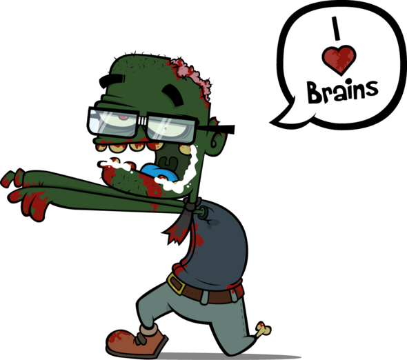 Zombie Brains Png Clipart - Full Size Clipart (#1794119) - PinClipart