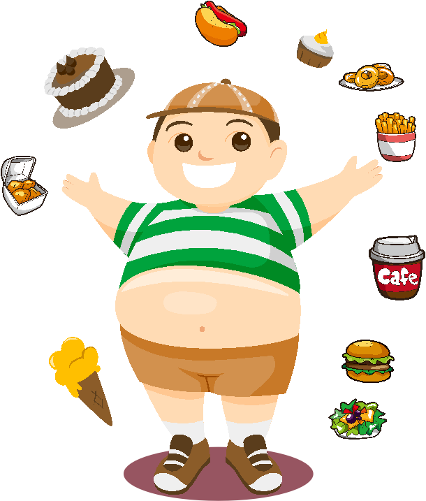 Svg Black And White Download Childhood Obesity Overweight - Child ...