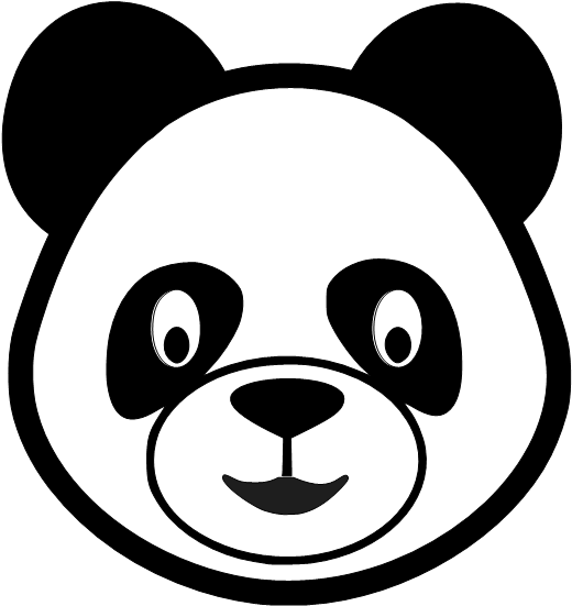 Panda Bear Head Clipart - Png Download - Full Size Clipart (#182827 ...