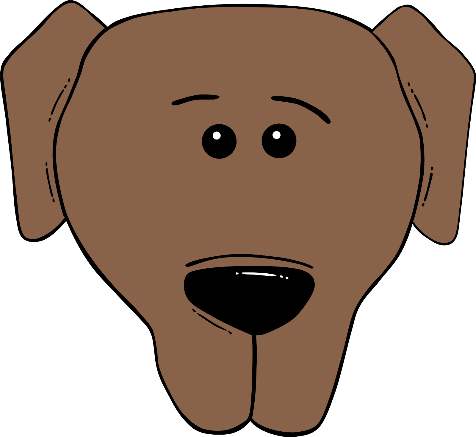Lab Dog Face Cartoon Clipart - Full Size Clipart (#183988) - PinClipart