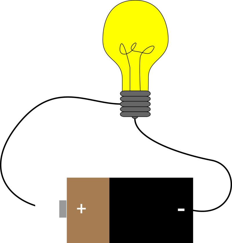 Bulb Clipart Electric Current - Electric Circuit Light Bulb - Png ...