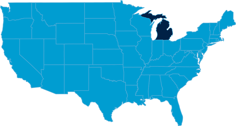 Zoomregmichigan - - Thinnest State Clipart - Full Size Clipart ...